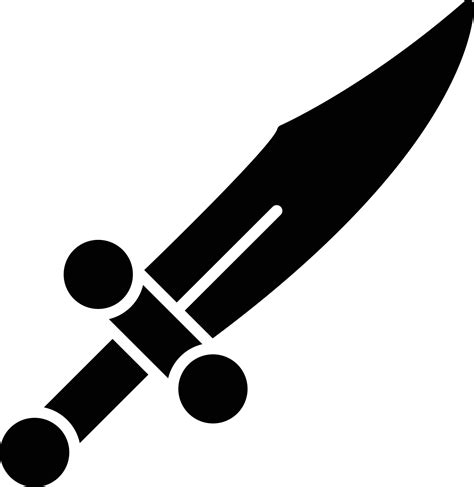 Dagger Glyph Icon 9766316 Vector Art At Vecteezy