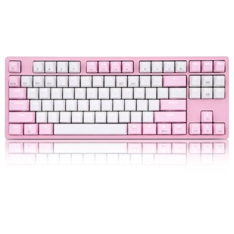 앱코 Hacker K611 텐키리스 카일광축 완전방수 축교환 게이밍 키보드 핑크 V2 클릭 키보드 컴팩트 유선 87키 Usb 용도 게이밍 무접점 광축 스위치 카일