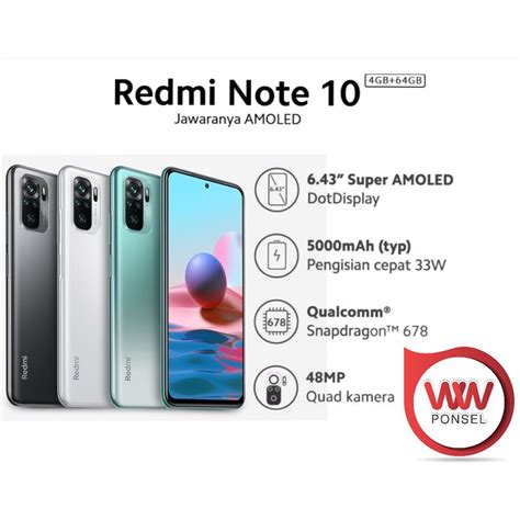 Jual Xiaomi Redmi Note Ram Gb Internal Gb Garansi Resmi Shopee Indonesia