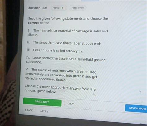 Question 156 Marks 4 1 Type Single Read The StudyX