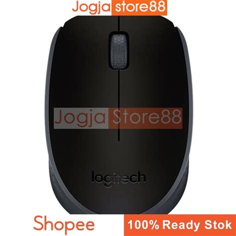 Jual Logitech Wireless Usb Mouse M170 Black Shopee Indonesia