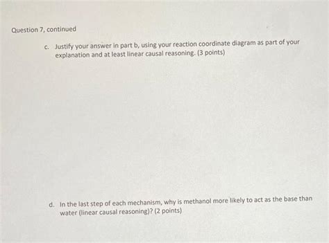 Solved 1 6 A Draw And Label The Reaction Coordinate