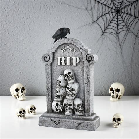Halloween Decorations Outdoor Graveyard Tombstones Resin Tombstones