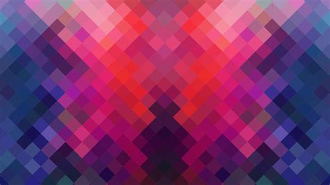 Vo68 Geometric Rectangle Art Rainbow Pattern Blue Wallpaper