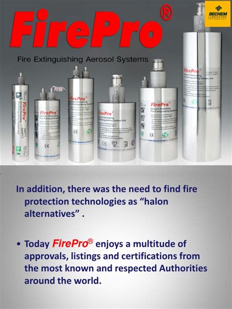 Aerosol Firepro Presentation Pdf Fires Energy Technology