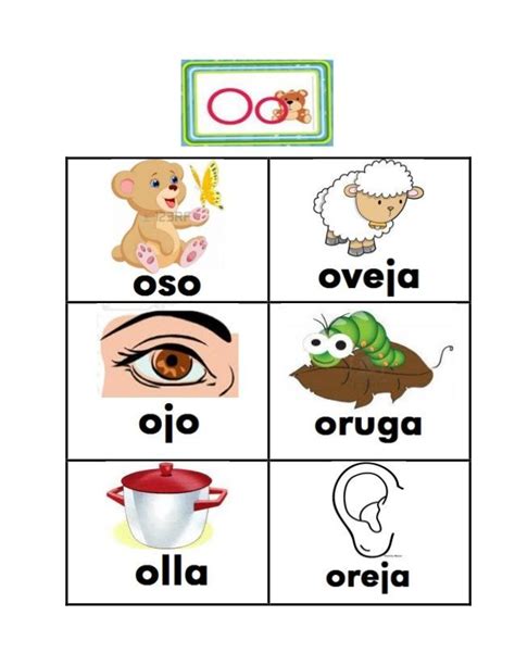 Resultado De Imagen Para Imagenes Con Vocal O Dibujos De Las Vocales