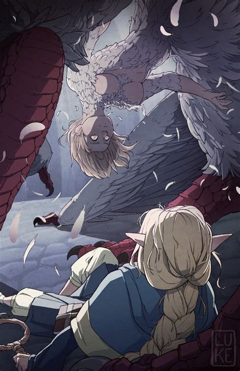 Lukellios Falin Touden Falin Touden Chimera Marcille Donato Dungeon Meshi Highres Girls