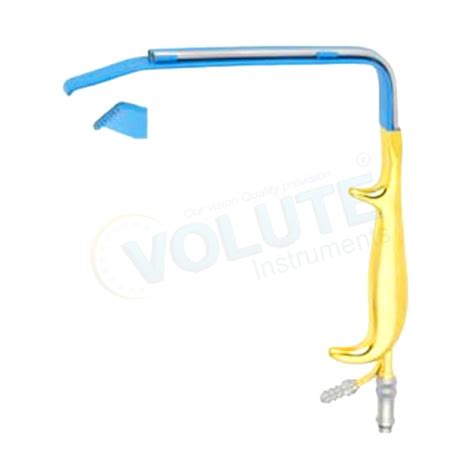 Tebbetts Fiber Optic Retractor Insulated Blade With Teeth Volute