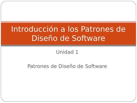 Introducción A Los Patrones De Diseño De Software Meta Udocz
