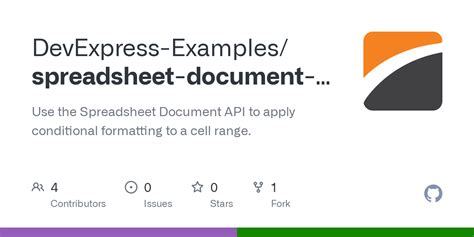 Github Devexpress Examplesspreadsheet Document Api Apply Conditional