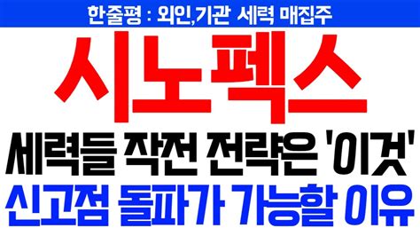 시노펙스 주가전망 💥긴급💥세력들 작전 전략은 이것 신고점 돌파가 가능할 이유 혈액분석 Fpcb 희토류 국책사업 시노펙스목표가 시노펙스호재 시노펙스대응