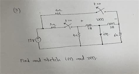 Solved Find And Sketch I H And V T Chegg Com