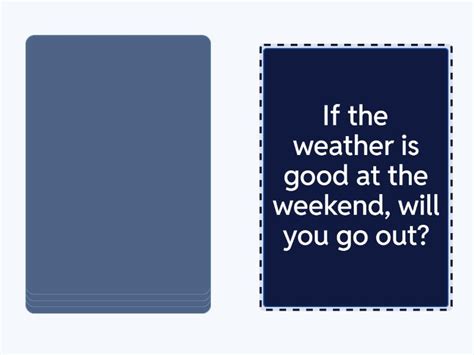 First Conditional Conversation Questions Speaking Cards