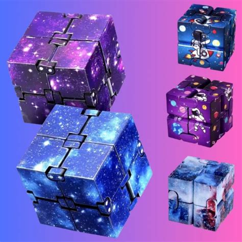 Uk Stock Sensory Infinity Cube Fidget Toy For Stress Autism Anxiety