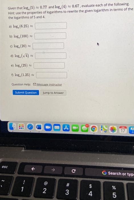 Solved Given That Log 5