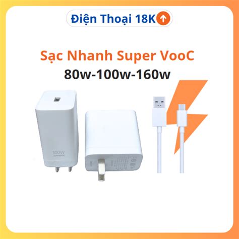 Bộ củ cáp sạc nhanh super vooc w w w realme oppo Tmobile Shopee Việt Nam