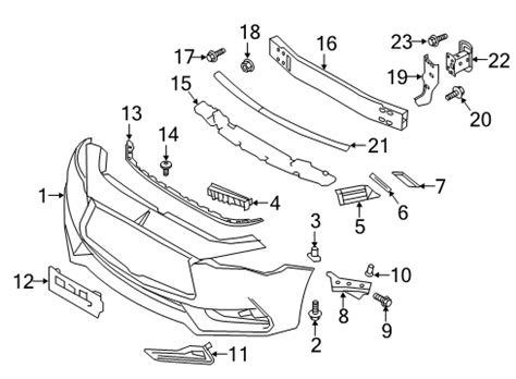 Bumper And Components Front 2021 Infiniti Q60