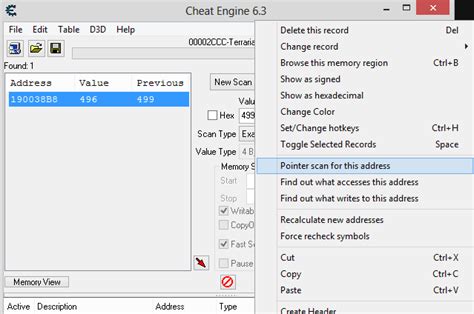 Tutorial Cheat Engine Finding Base Address W Pointer Scan