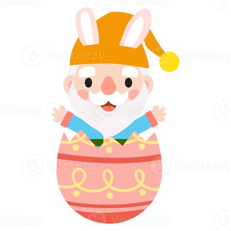 Happy Easter Gnomes With Bunny Rabbit Ears Cute Gnomes Wearing Bunny
