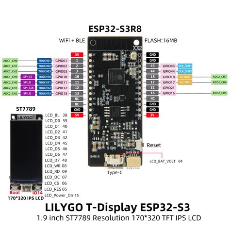 TTGO T Display S3 ESP32 S3 WIFI BT 5 0 Development Board With Display