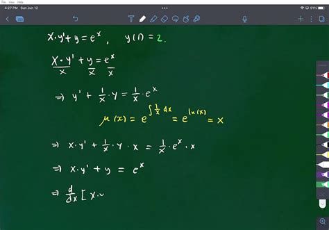 solved 3 resuelva xy y e y 1 2 a y 2 2 e b y e 2 c j 2