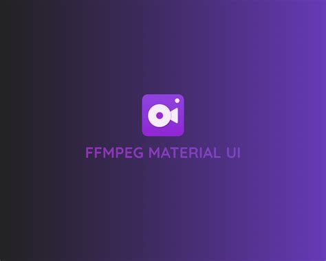 🚀excited To Announce My Latest Project Ffmpeg Material Ui