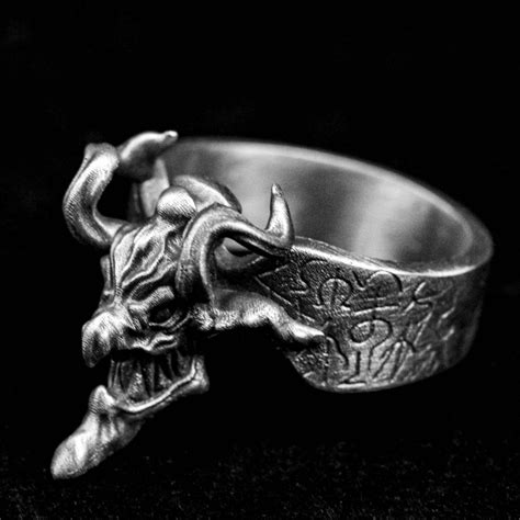 Hell Satan Demon Ring Ghost Demon King Beautiful Girl Comic Lord Angel Demon Cult Ornaments