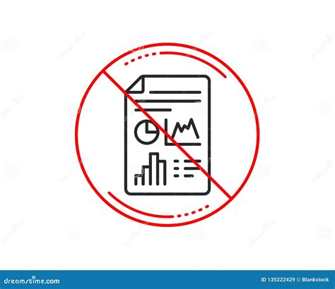 Report Document Line Icon Column Graph Sign Vector Stock Vector Illustration Of Sale Design