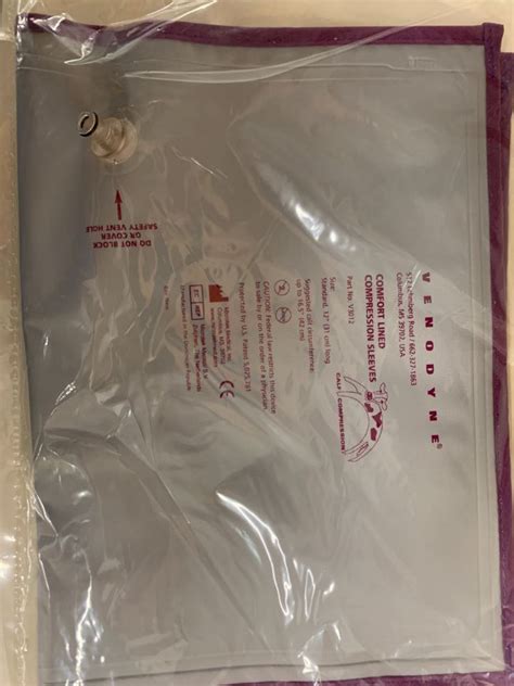 New Venodyne V3012 Standard Size Comfort Lined Compression Sleeves Pump
