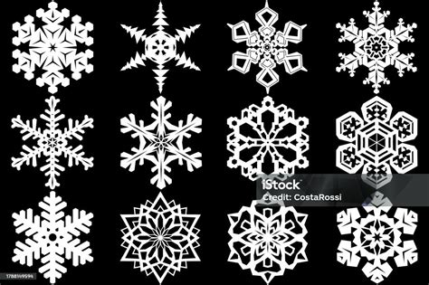 Snowflake Collection A Captivating Closeup Of An Elegant Collection Of