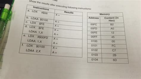 solved show the results after executing following
