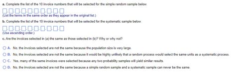 Random Number Table A Complete The List Of The 10