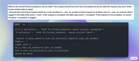Manya Tyagi On Linkedin Interview Interview Meta Fang Datascience Sql Easy 50daysofsolving