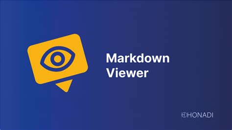 Markdown Viewer Honadi