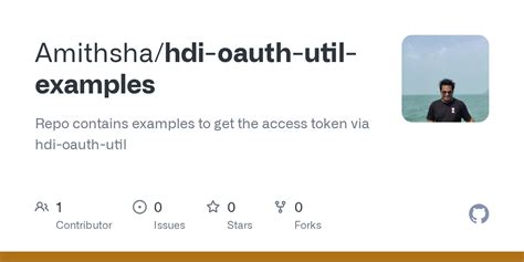 Github Amithshahdi Oauth Util Examples Repo Contains Examples To