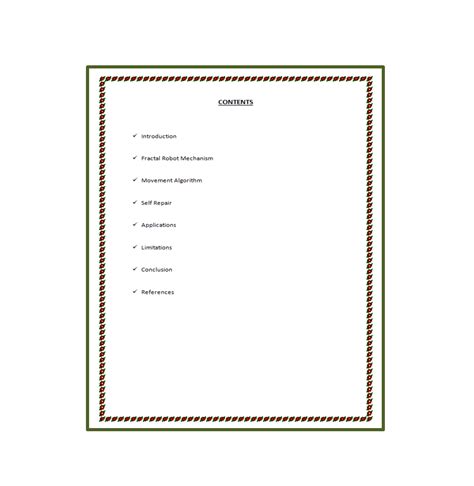 Fractal Robots Seminar Report With Ppt Digital Education