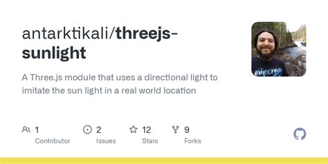 Github Antarktikalithreejs Sunlight A Threejs Module That Uses A Directional Light To