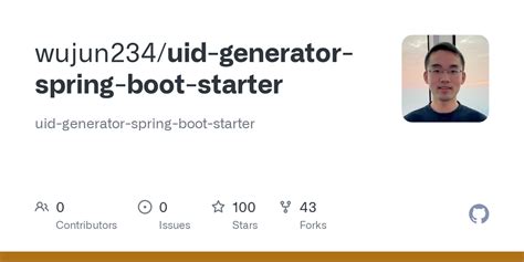 github wujun234 uid generator spring boot starter uid generator
