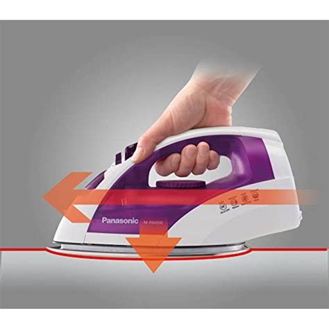 Plancha Panasonic Ni E660sr Vapor Acero Inoxidable Morado