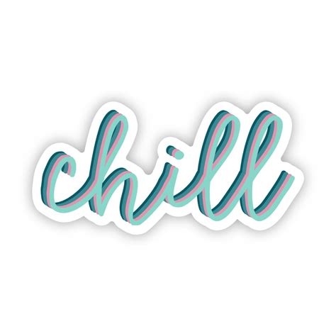 Chill Sticker A Touch Of Whimsy Designs