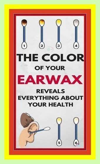 Your Earwax Can Tell How Healthy You Are What Color Is Yours Artofit