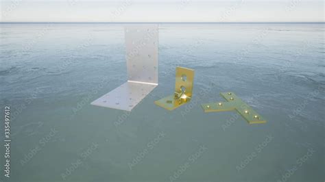 Angles Connectors Mounting Illustration In 3d Rendering Kątowniki