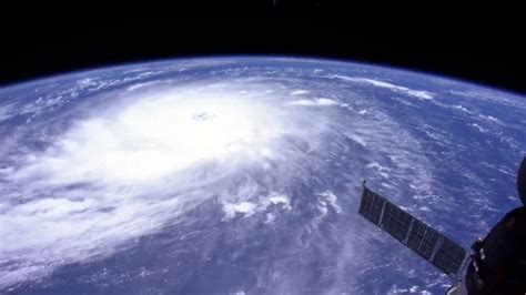 Earth Cyclone Seen From Space Satellite Stock Video Pond