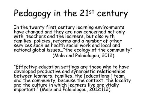 Ppt Pedagogical Leadership In 21st Century Schools Lessons For