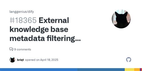 External Knowledge Base Metadata Filtering Condition Variable