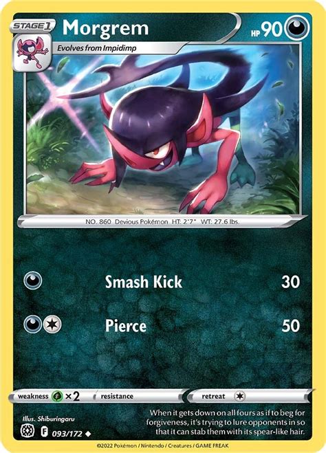Morgrem Swsh09 Brilliant Stars Pokemon