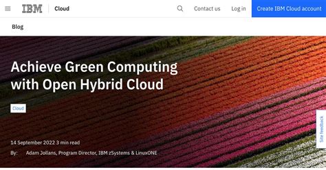 Achieve Green Computing With Open Hybrid Cloud Ibm Blog Innovative Solutions Technology