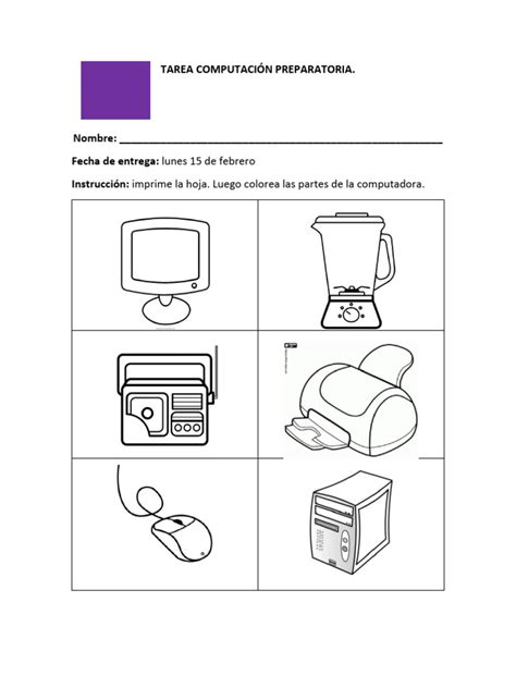 Tarea Computación Preparatoria Pdf