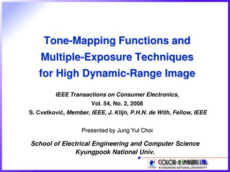 Pdf Tone Mapping Functions And Multiple Exposure Techniques For High Dynamic Range Images