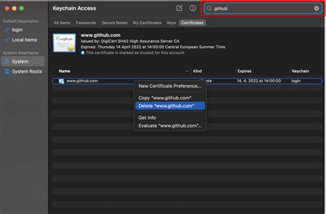 Macos Keychain Access Quirk Why You Cant Delete Items From The Ui Sitelint